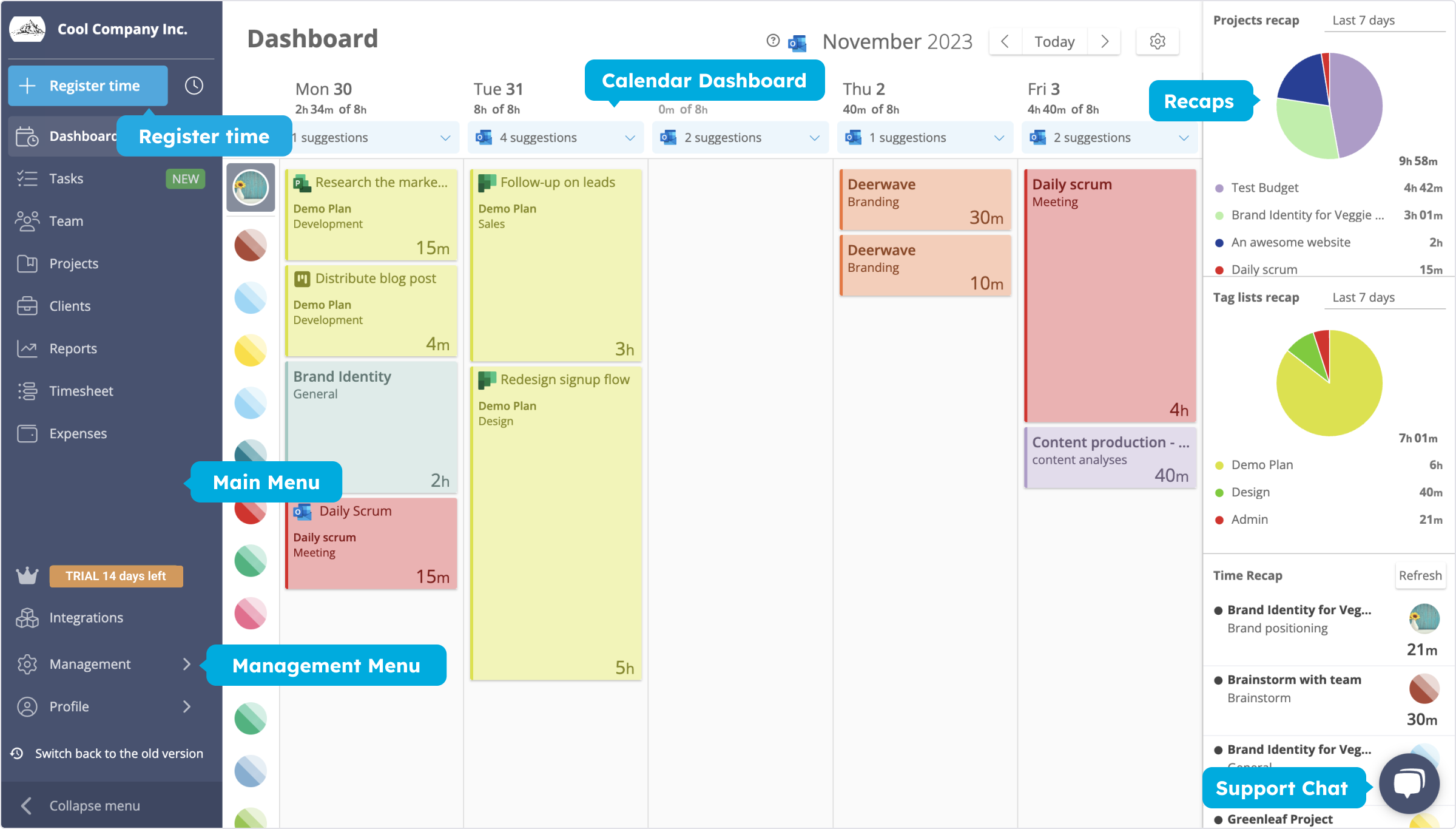 Timeneye Quick start Guide